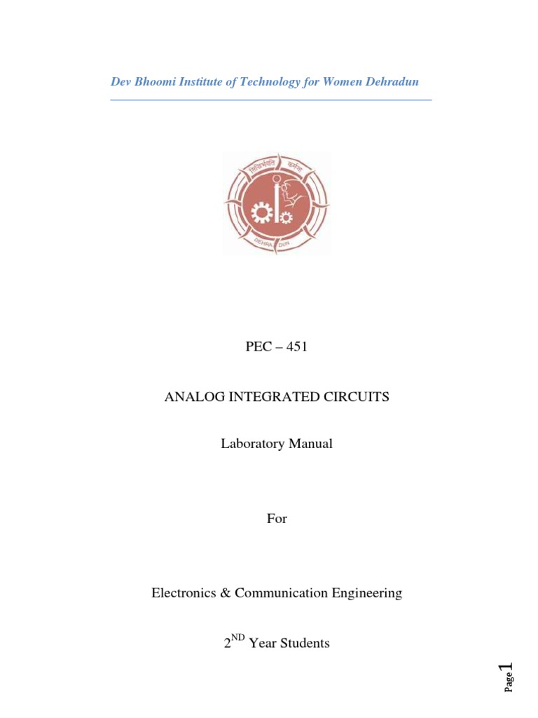 Aic Lab Manual | PDF | Analog To Digital Converter | Amplitude