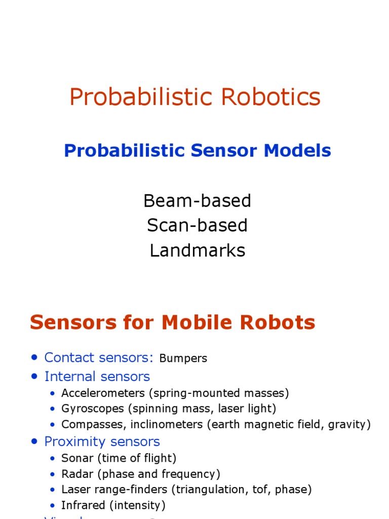Probabilistic Robotics | PDF