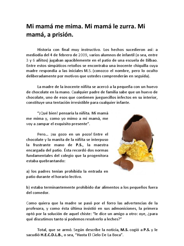 Mi Mamá Me Mima | PDF | Ocio