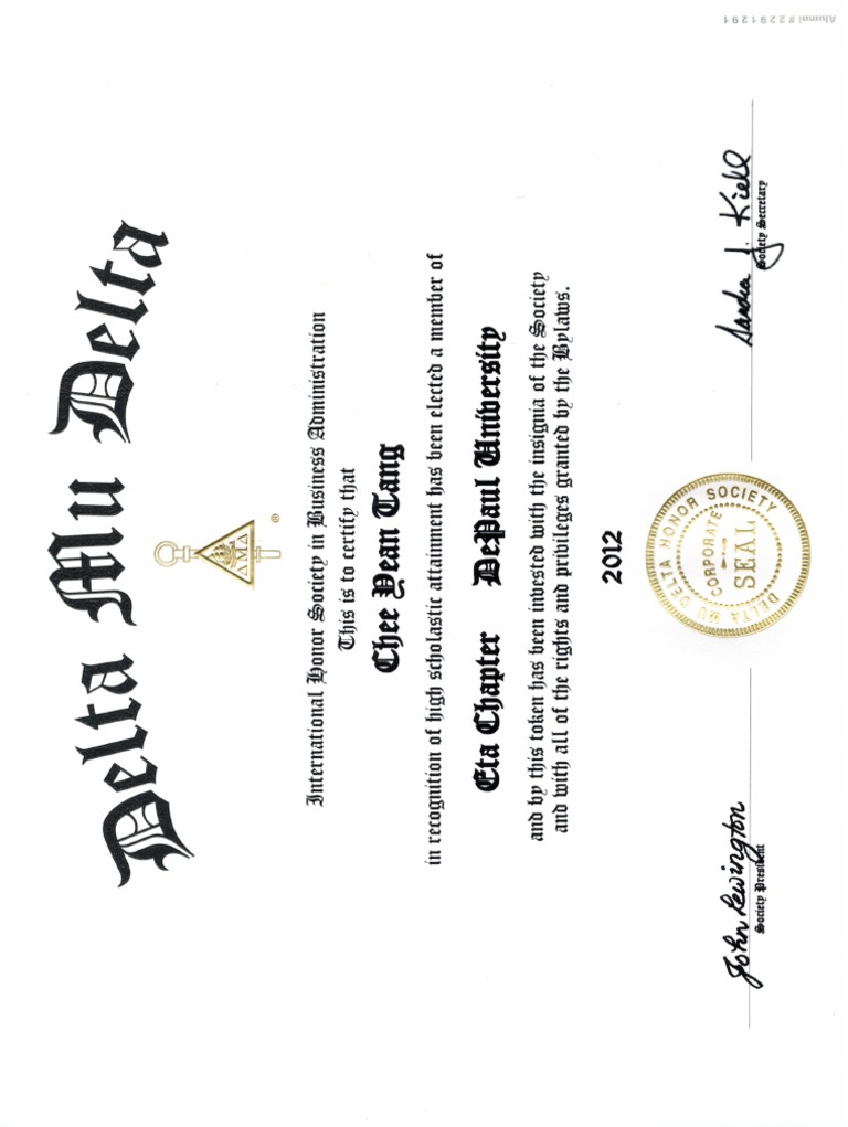 DMD Certificate | PDF