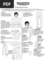 Custom Suit Measurement Form: A B C D E F G H I J K L M N O P Q | PDF ...