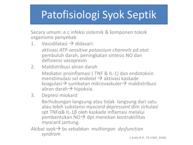 Enny Patofisiologi Syok Septik | PDF