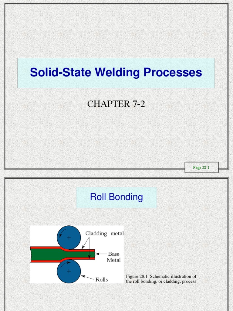 Solid-State Welding Processes: Chapter 7-2 | PDF | Welding | Construction