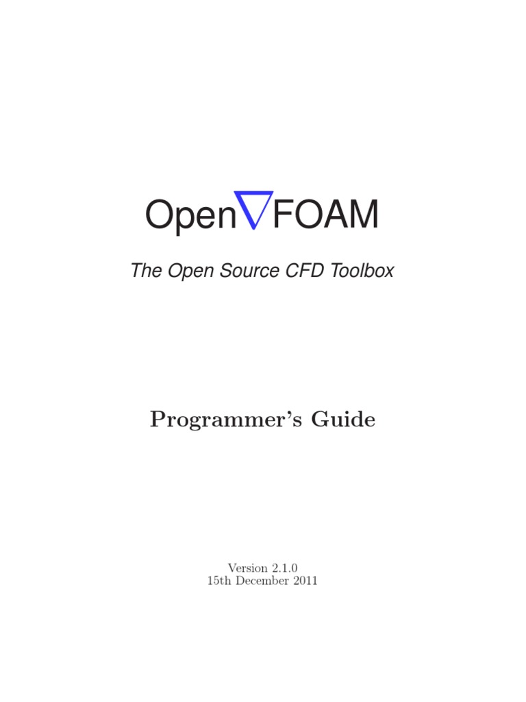 OpenFOAM Programmers Guide | Download Free PDF | Tensor | Euclidean Vector