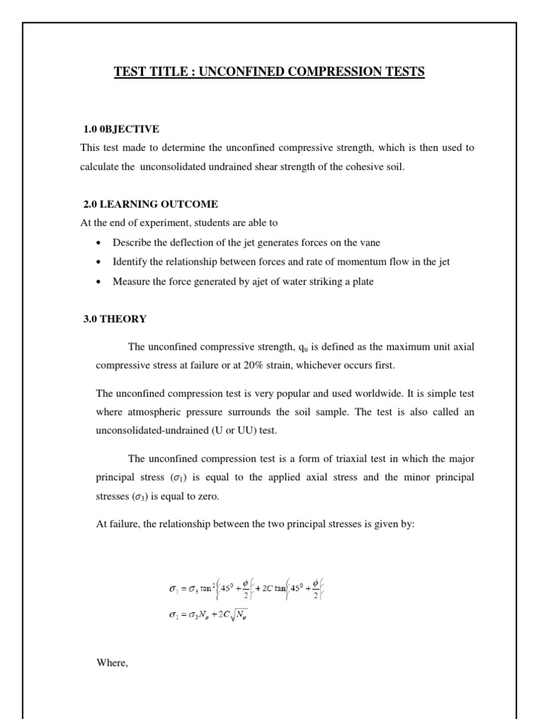 Uct Report | PDF | Strength Of Materials | Stress (Mechanics)