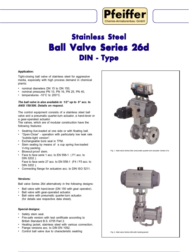Pfeiffer Br26d Eng | PDF | Valve | Actuator