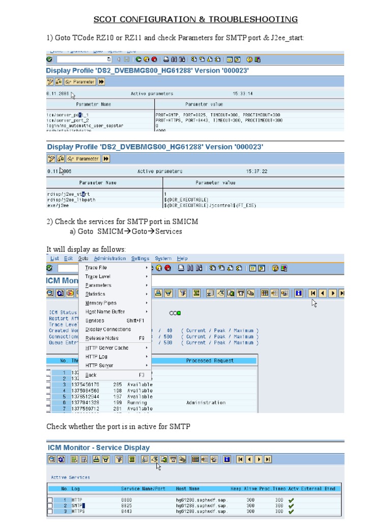 SCOT Configuration and Troubleshooting Guide | PDF | Technology ...