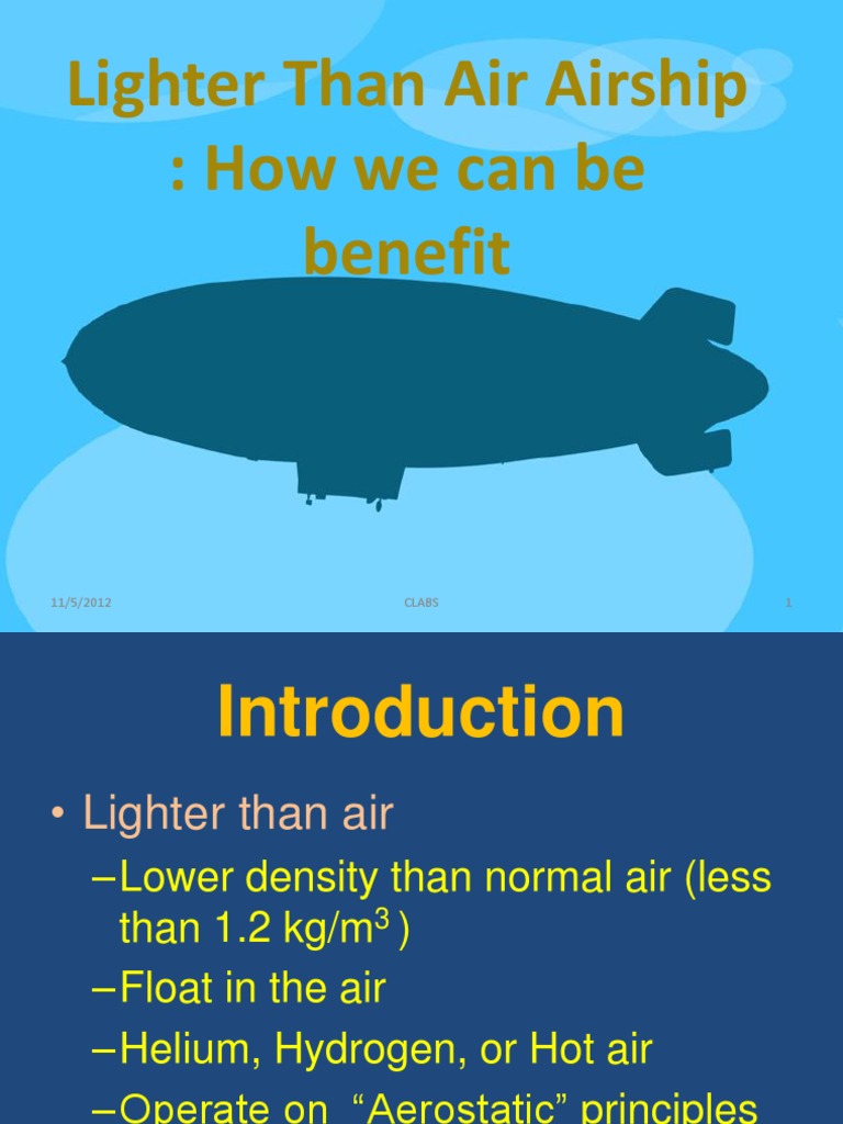 Lighter Than Air Airship 1 | Airship | Aeronautics