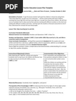 Lesson Plan Maths 1 | PDF | Lesson Plan | Education Theory