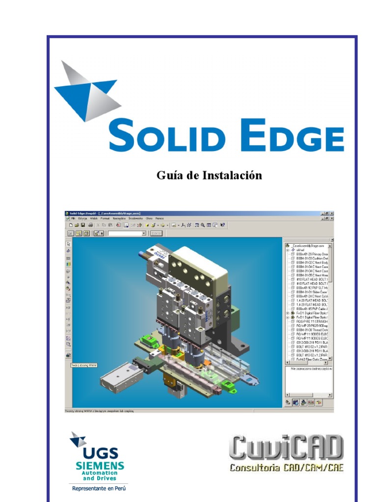 Instalación de Solid Edge v20: Guía Rápida | PDF | Windows XP | Windows 2000