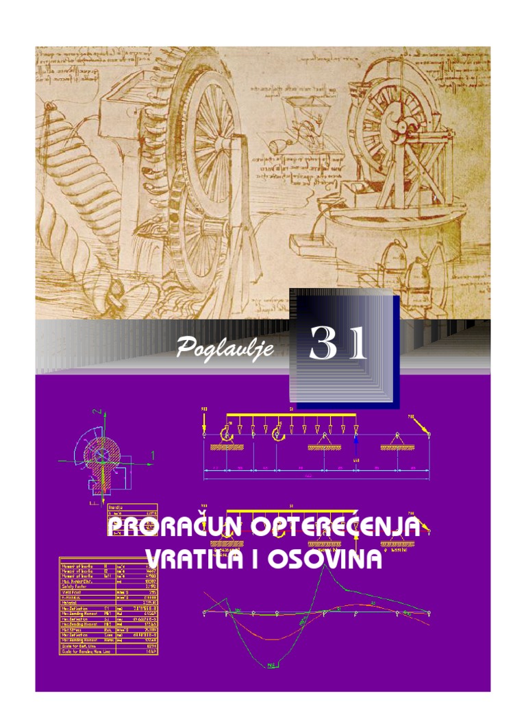 31 (Proracun Opterecenja Vratila I Osovina) | PDF