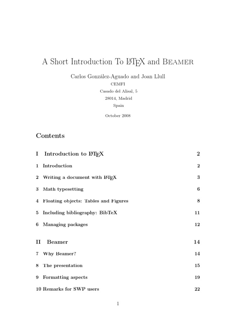 Latex Beamer | PDF | Te X | Citation