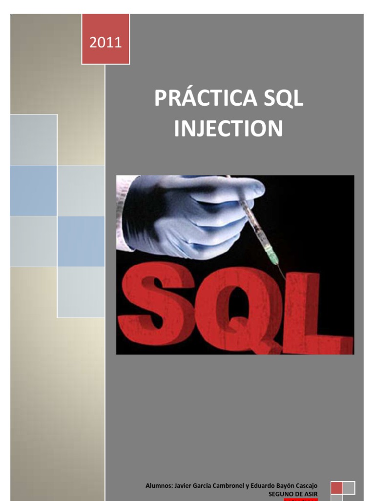Práctica SQL Injection | PDF | Ciencias de la Información | Gestión de tecnología de la información