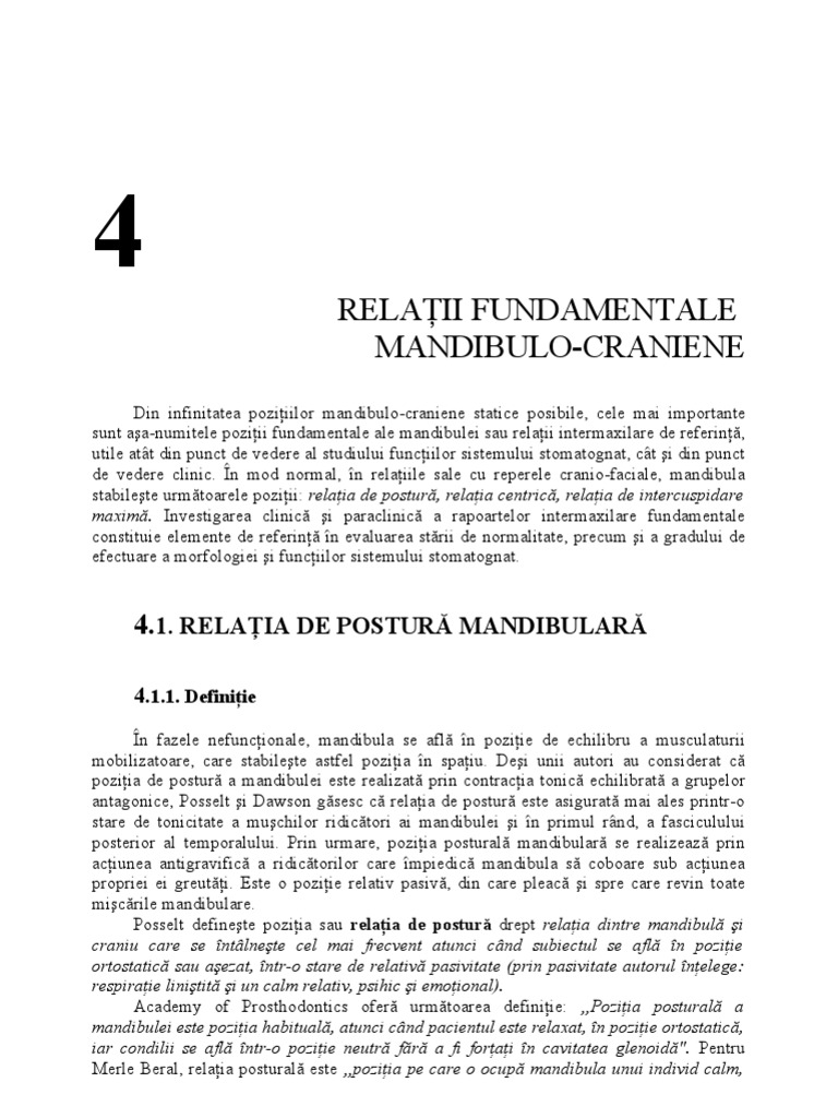 Capitolul 4 Gnatologie | PDF