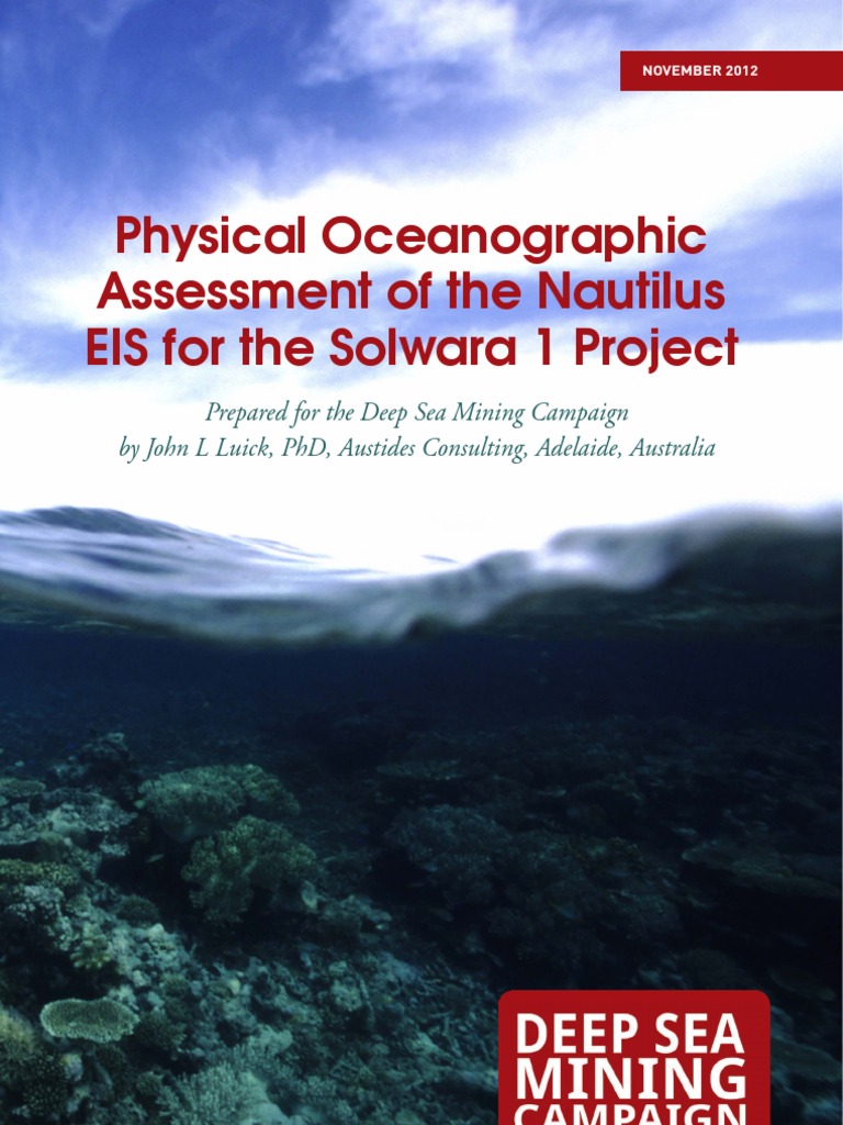 Nautilus EIS Review for Solwara 1 Project | PDF | Sea | Oceanography