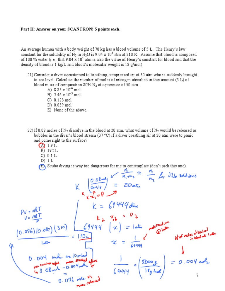 Part II: Answer On Your SCANTRON! 5 Points Each | PDF | Science ...