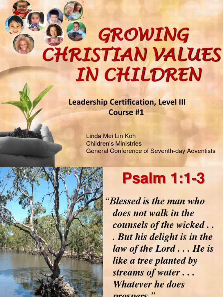 1) REVISED Growing Christian Values in Children | PDF | Value (Ethics ...