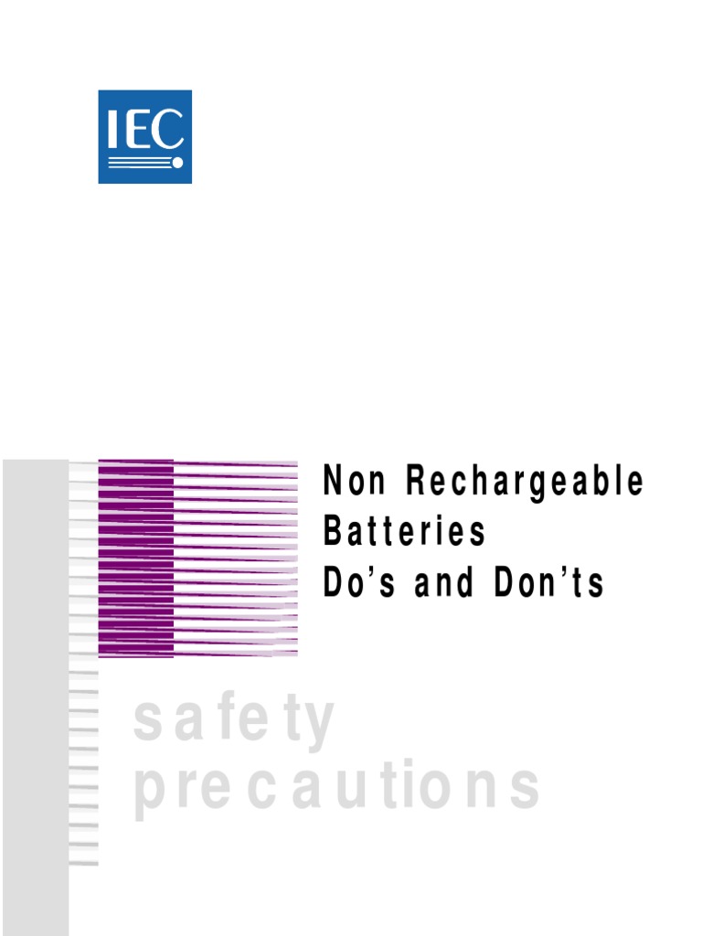Safe Handling and Disposal Guidelines for Non-Rechargeable Batteries ...