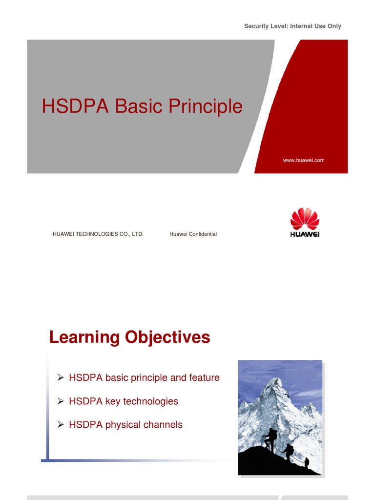 HSDPA Basic Principles | PDF | High Speed Packet Access | Telecommunications