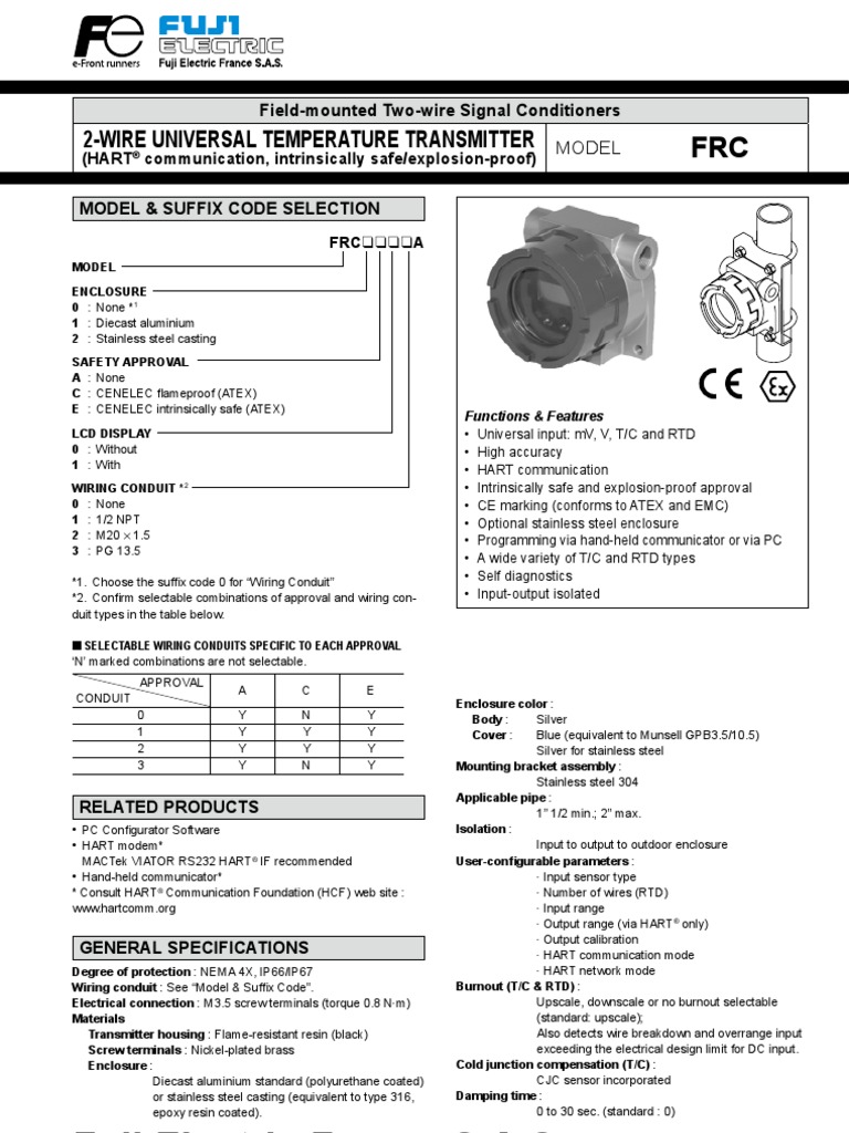 Fuji Electric | PDF | Thermocouple | Analog To Digital Converter