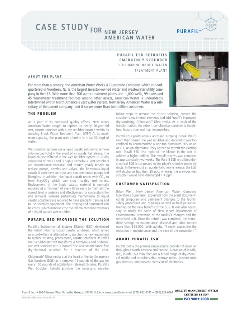 Chlorosorb Ultra Case Studies | PDF | Chlorine | Risk Management