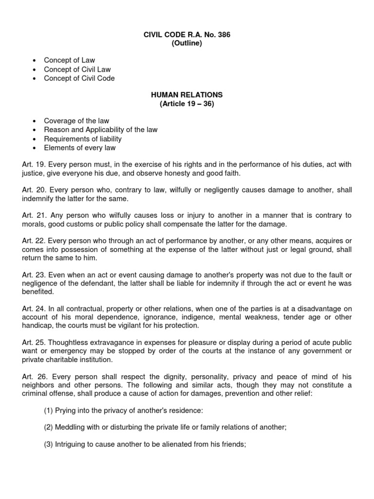 Human Relations and Code of Ethical Standards | PDF | Burden Of Proof ...