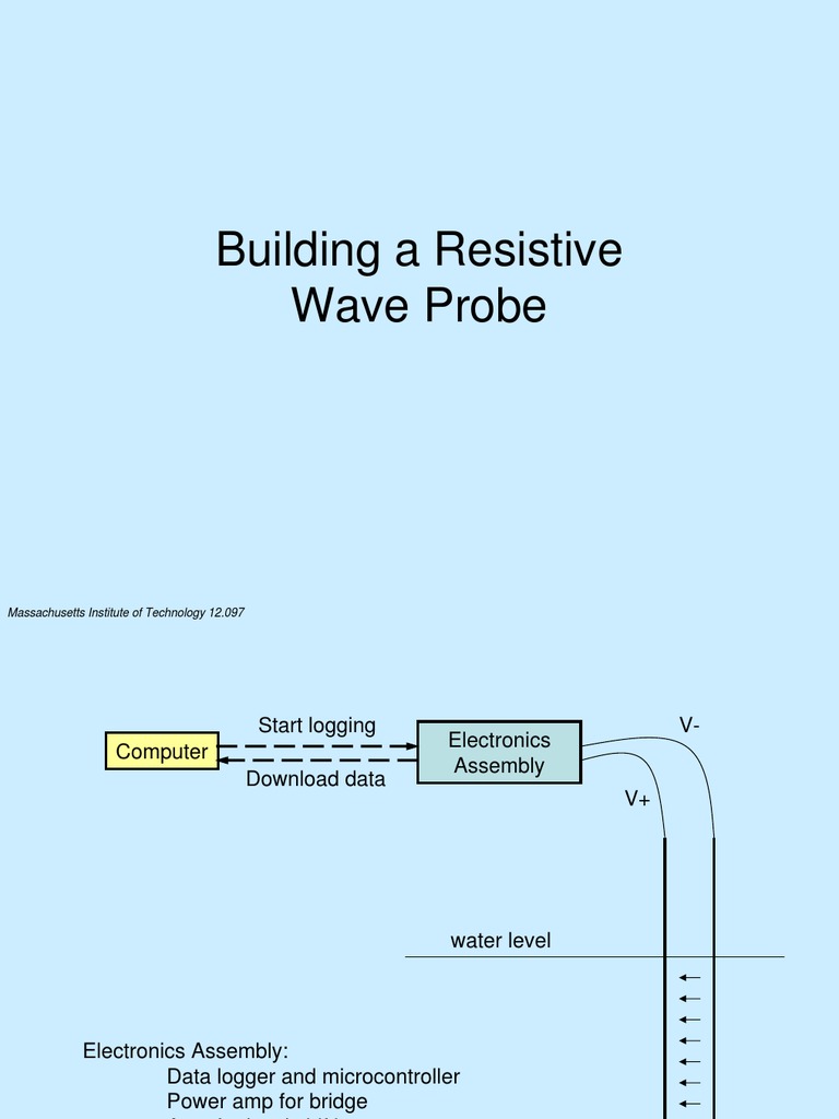 Building A Resistive Wave Probe: Massachusetts Institute of Technology ...