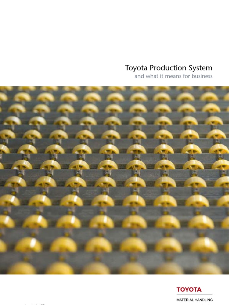 Toyota Production System Brochure | Download Free PDF | Operations ...