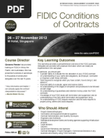 FIDIC Academy - Courses | PDF | Project Management | Economies