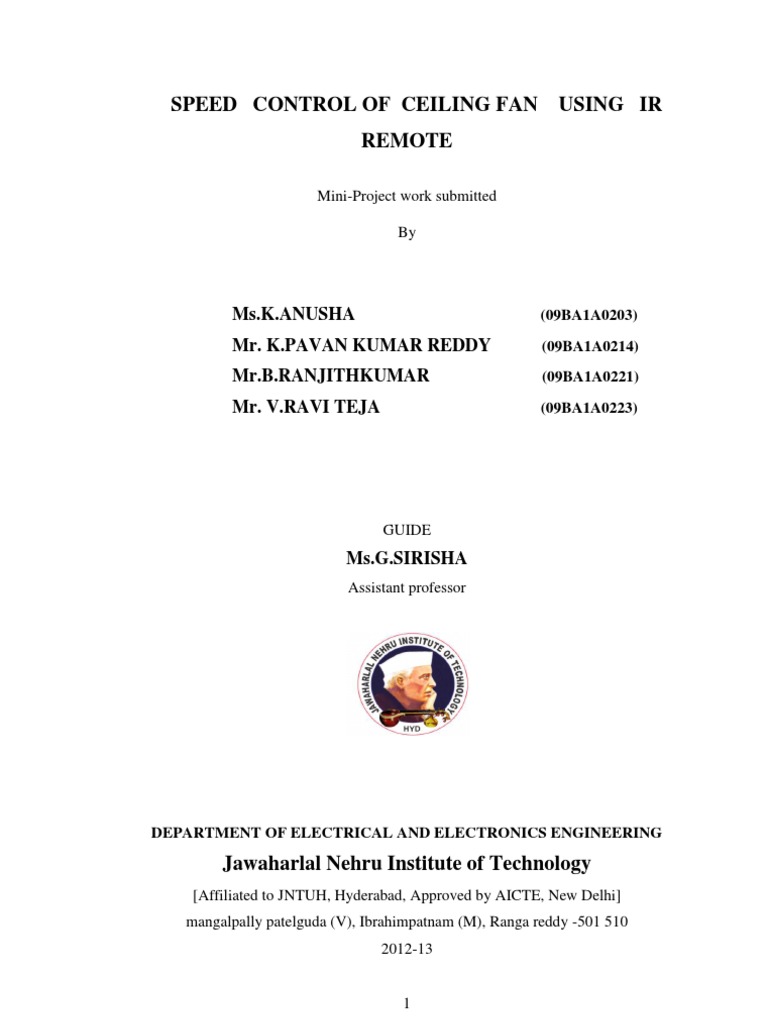 Pavan Kumar Mini Project | PDF | Transformer | Rectifier
