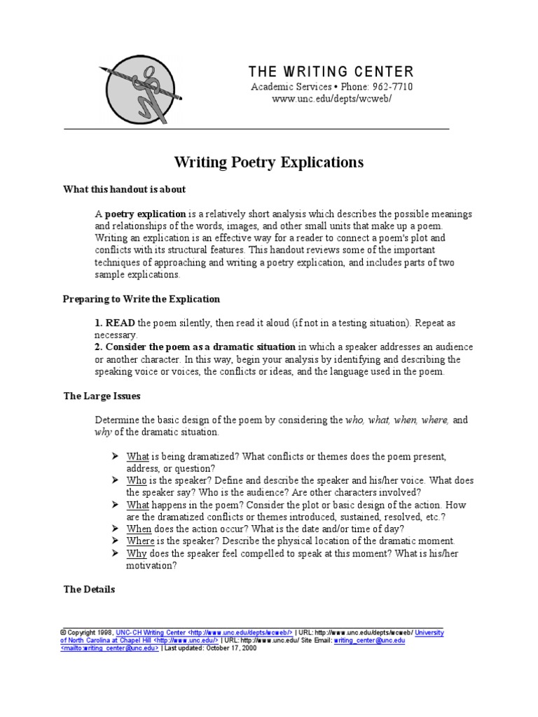 Poetry Explication S | PDF | Metre (Poetry) | Phonaesthetics