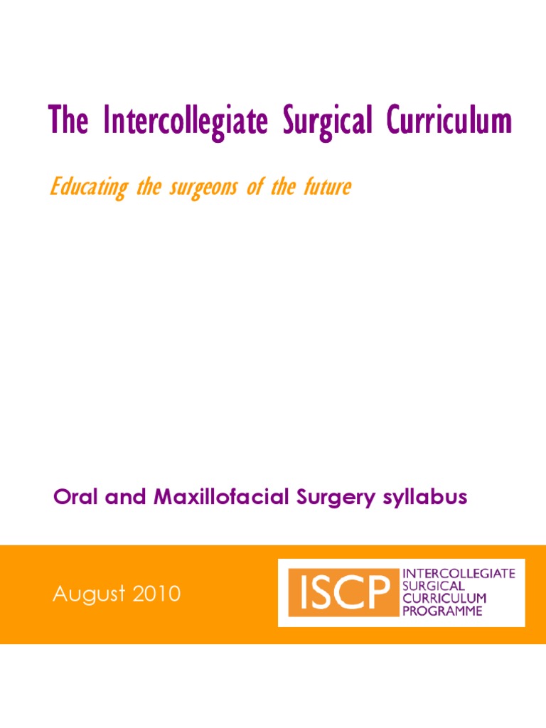 OMFS Syllabus 2010 | PDF | Oral And Maxillofacial Surgery | Surgery