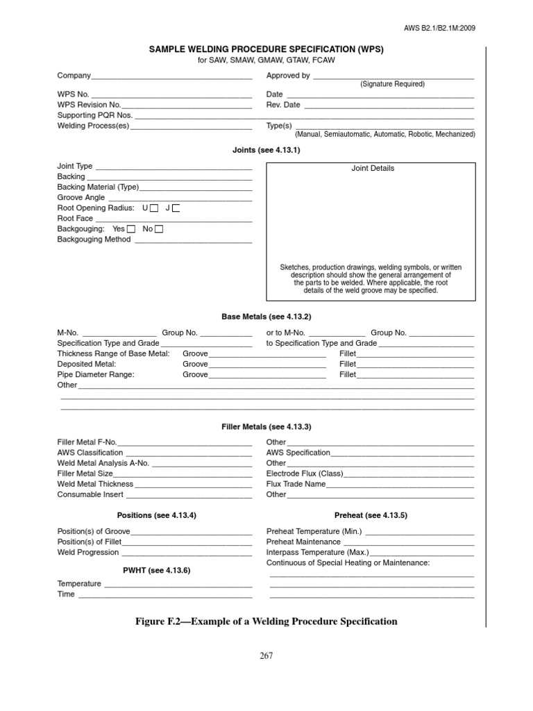 WPS Sample | PDF | Welding | Construction