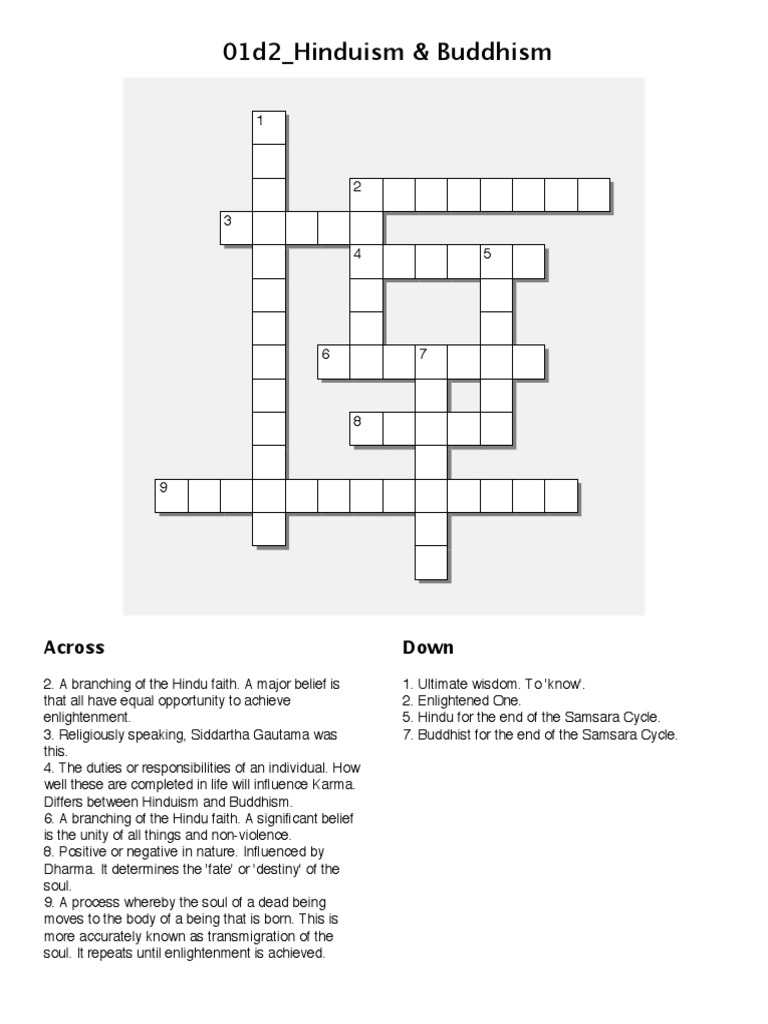 01d2 - Puzzle-Hinduism & Buddhism Develop | PDF