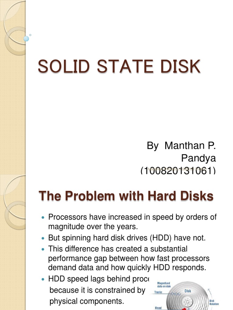 61 - Solid State Disk | PDF | Solid State Drive | Hard Disk Drive