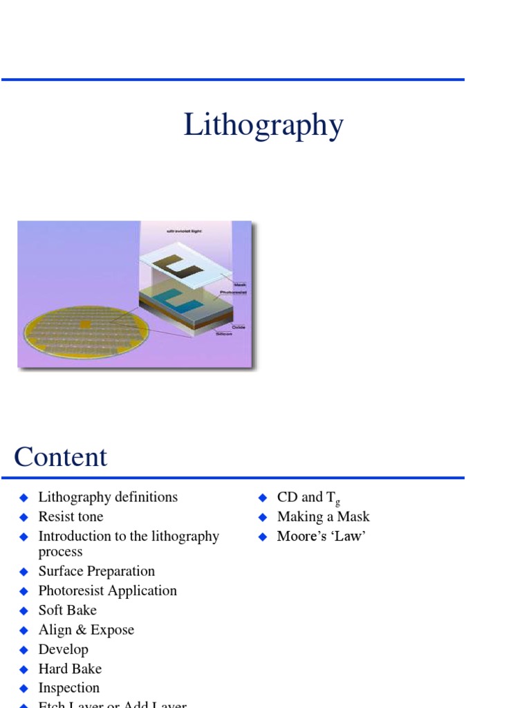Lithography Ia | PDF | Photolithography | Building Engineering