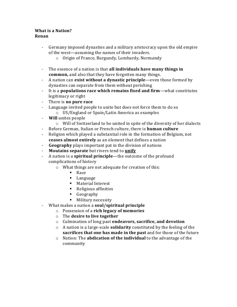 What Is A Nation | PDF