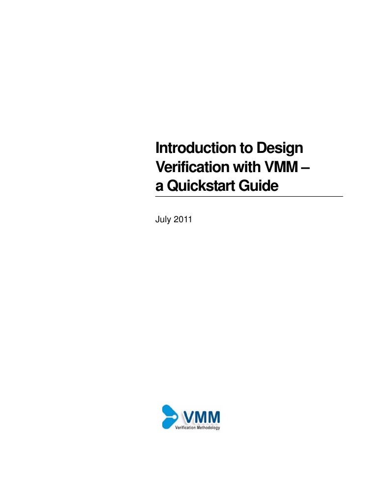 Intro To Dv With Vmm Pdf Method Computer Programming Class Computer Programming