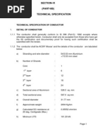 ACSR Zebra Conductor Technical Specification | PDF | Wire | Electrical ...