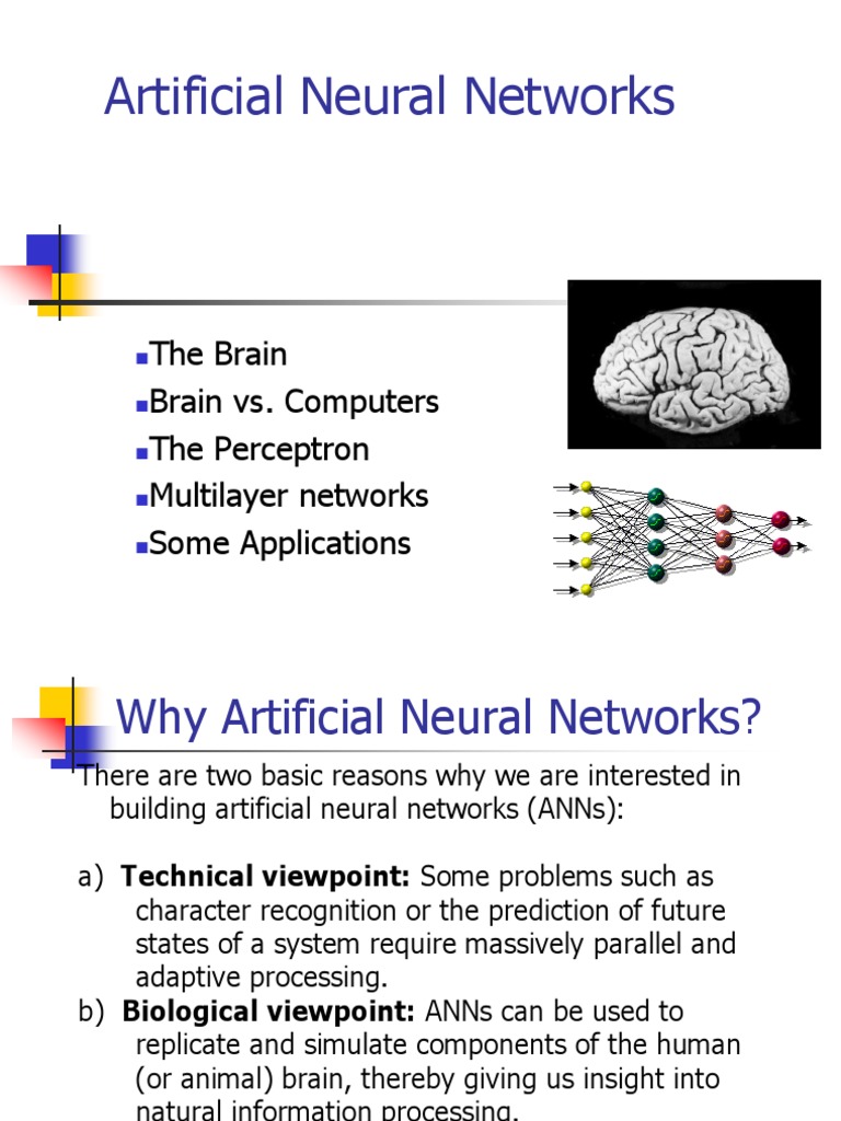 Part7.2 Artificial Neural Networks | PDF | Artificial Neural Network | Cybernetics