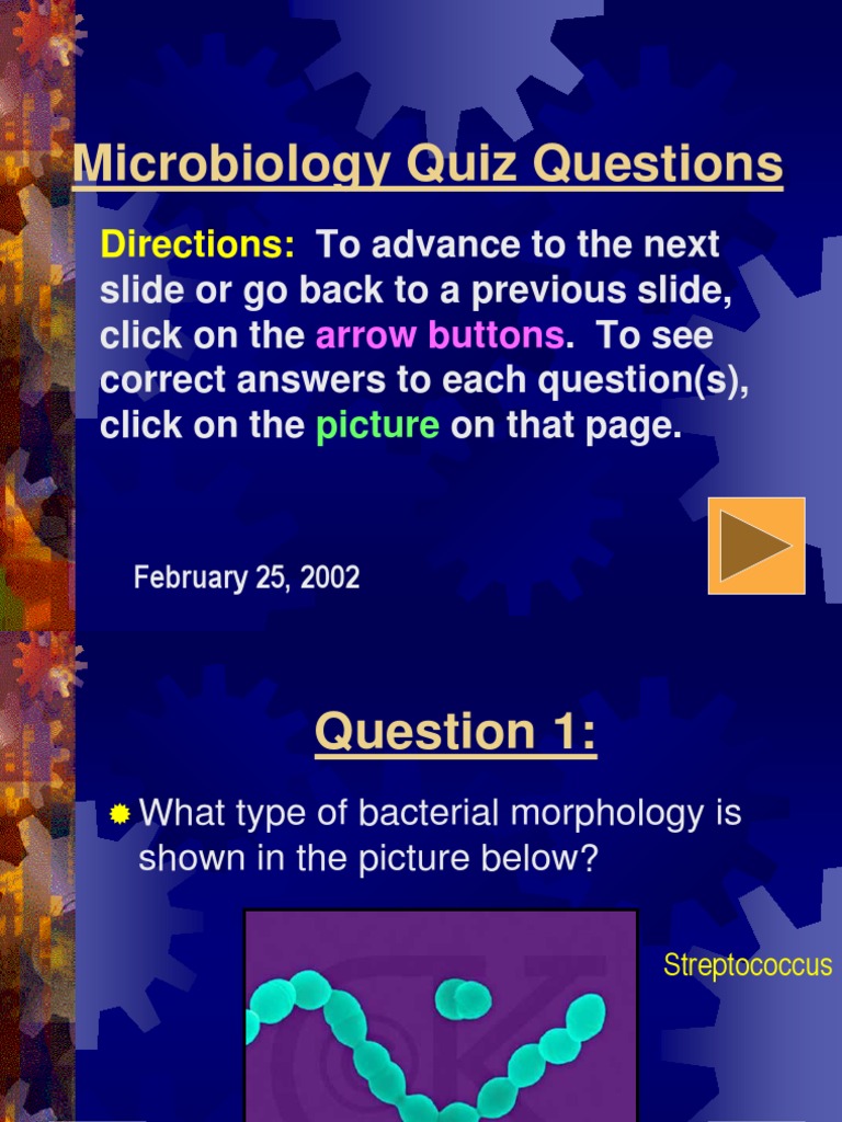 Microbiology Quiz Questions | PDF | Bacteria | Microorganism