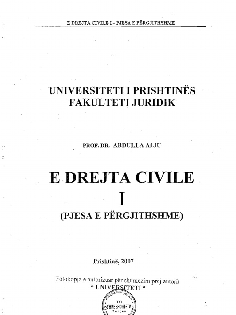 E Drejta Civile | PDF