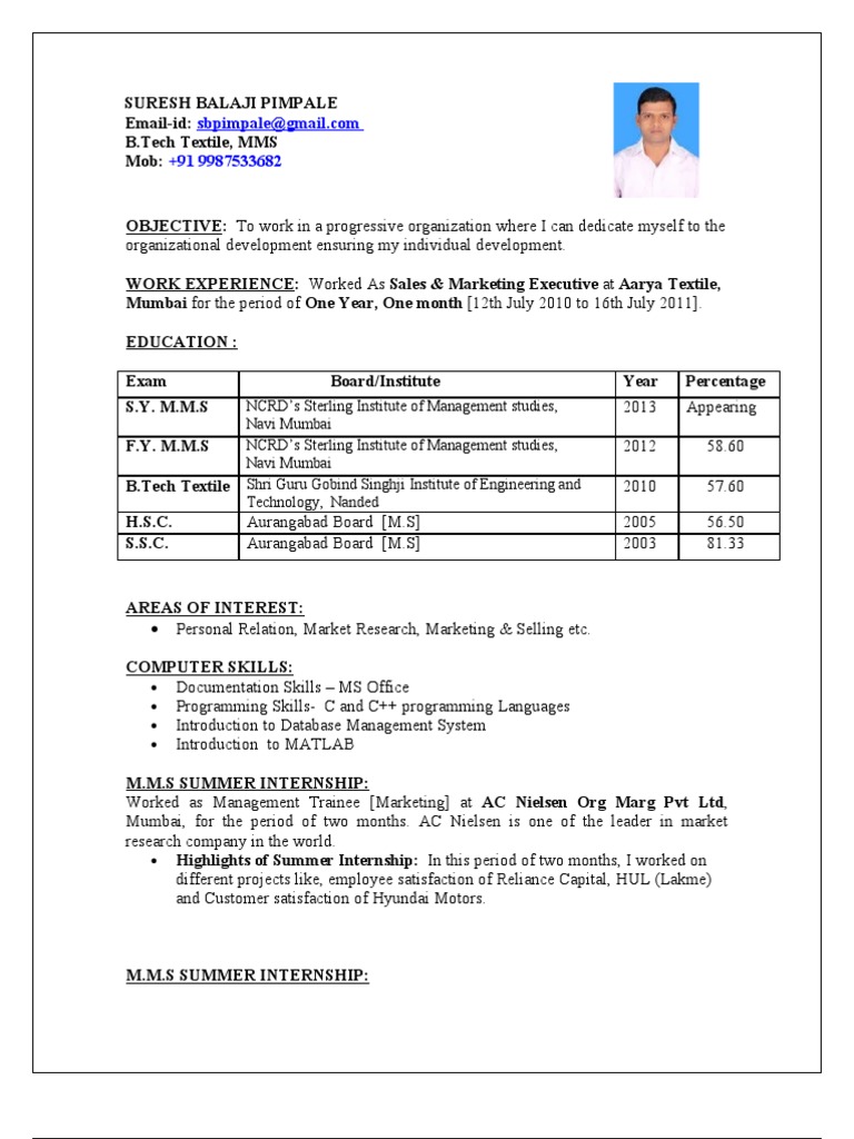 Suresh CV | PDF | Business | Science