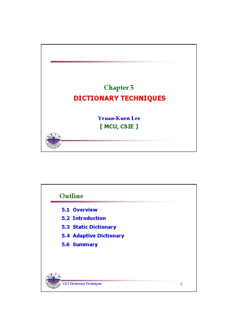 DC CH05 | PDF | Computer Data | Algorithms