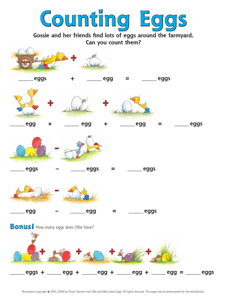 Gossie and Friends - Counting | PDF