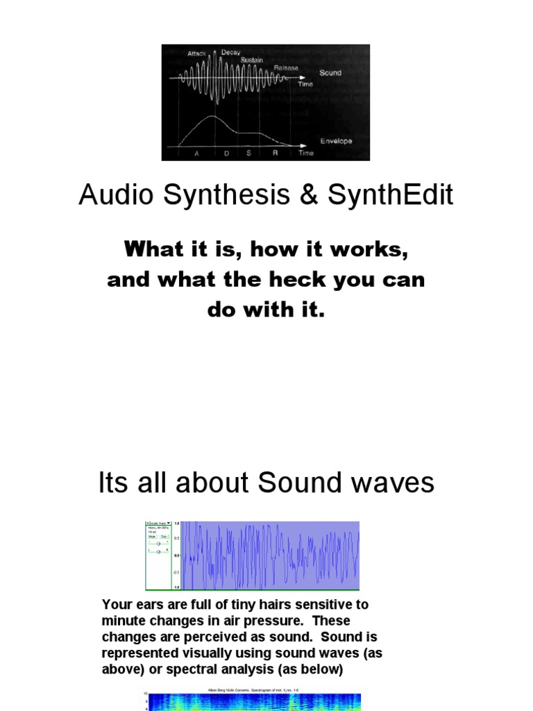 Lesson 1 - Audio Synthesis | PDF | Synthesizer | Sound