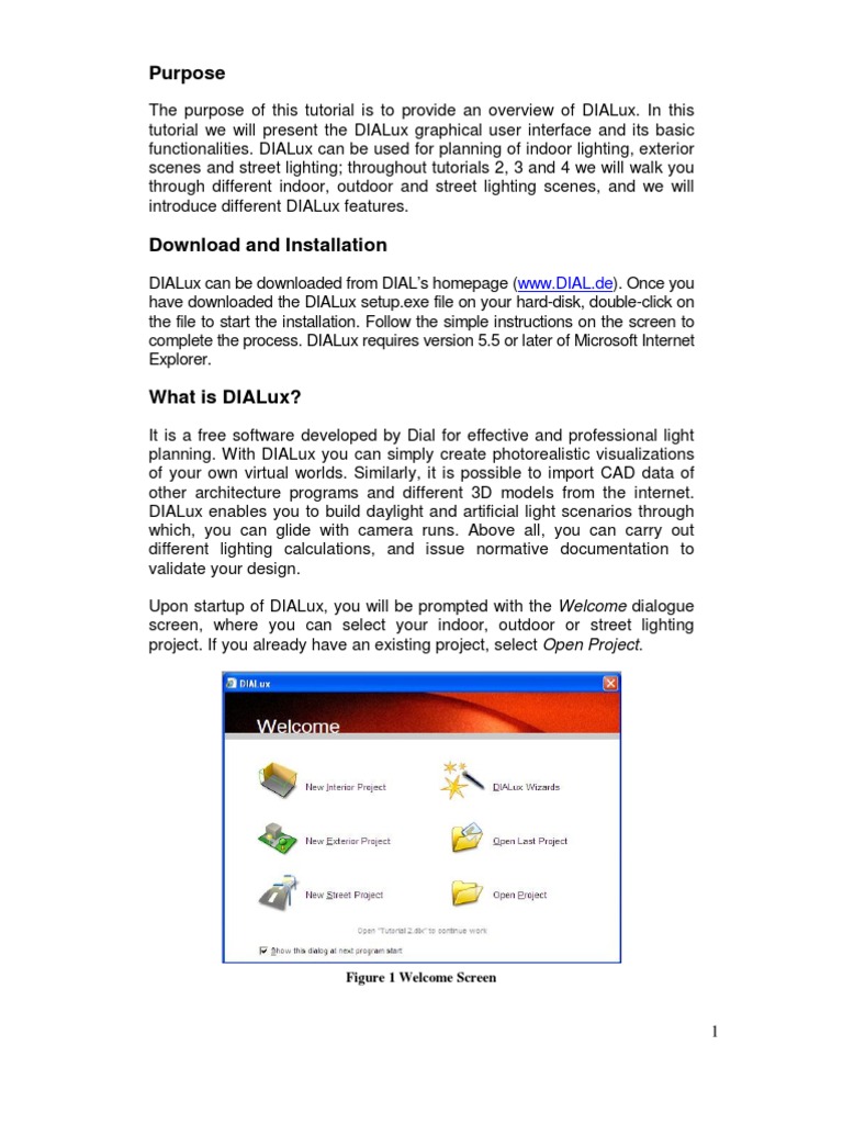 DIALux tutorial overview | PDF | Graphical User Interfaces | Directory ...