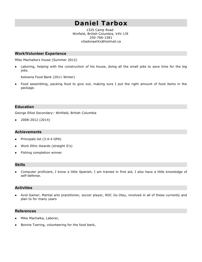 Daniel Tarbox: Skills and Experience | PDF | Career & Growth | Social ...
