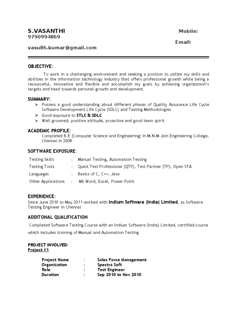 Vasu Resume | PDF
