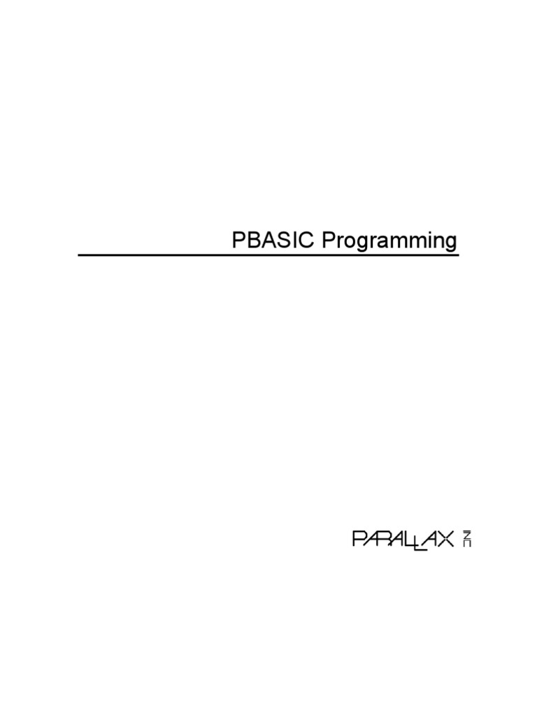 PBASIC Programming | PDF | Control Flow | Basic